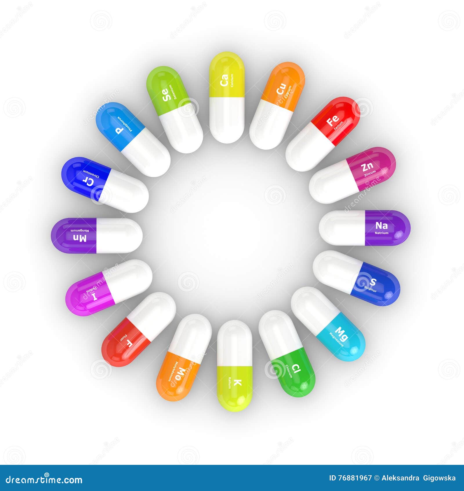 3d Rendering of Pills with Dietary Supplements Stock Illustration ...
