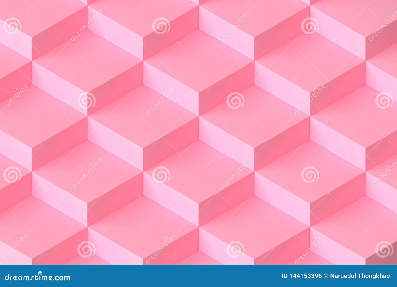 3d Rendering Pink Square Modular Abstract Background Stock Illustration ...