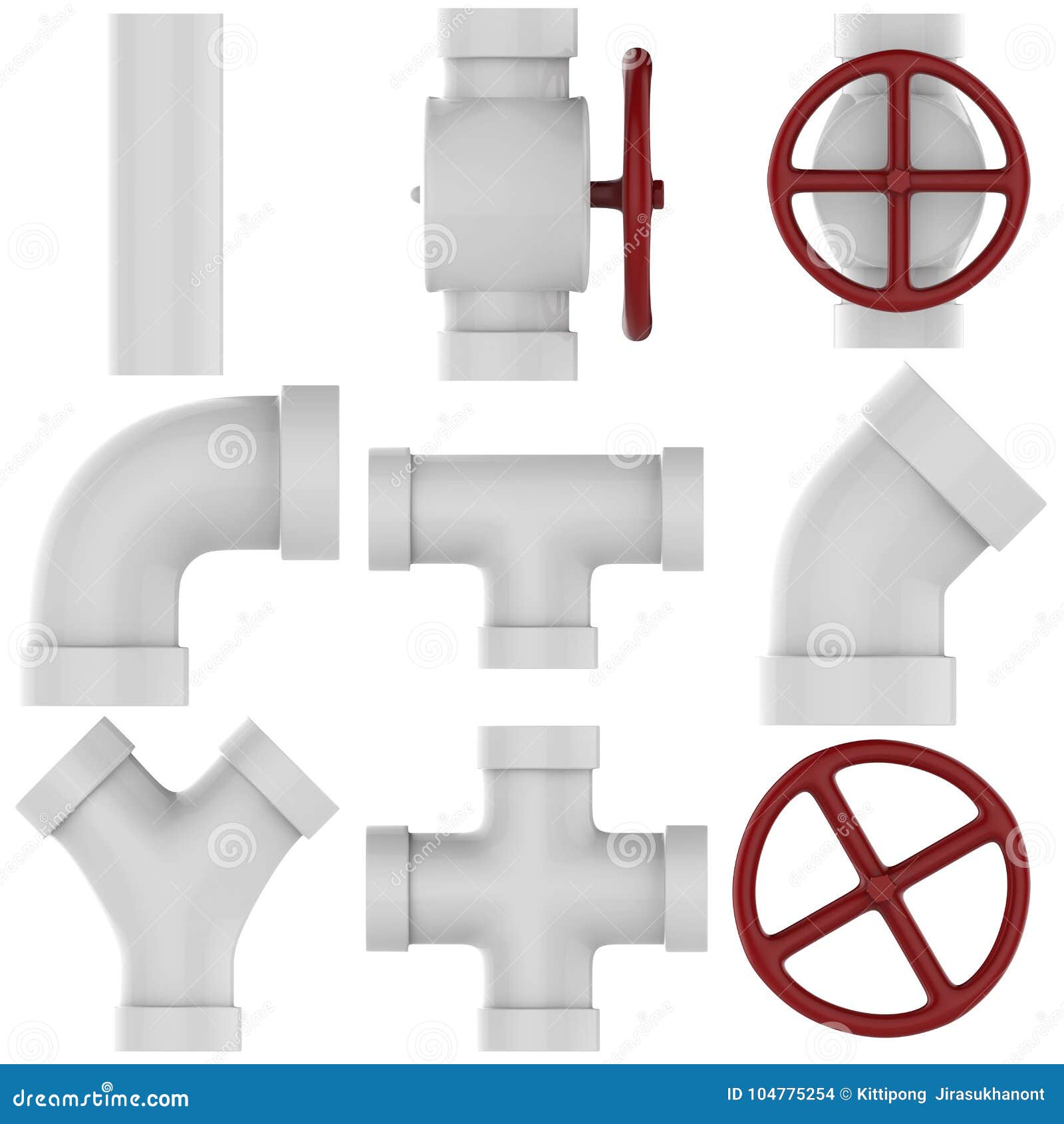 Pipe with pipe joint stock illustration. Illustration of connect ...