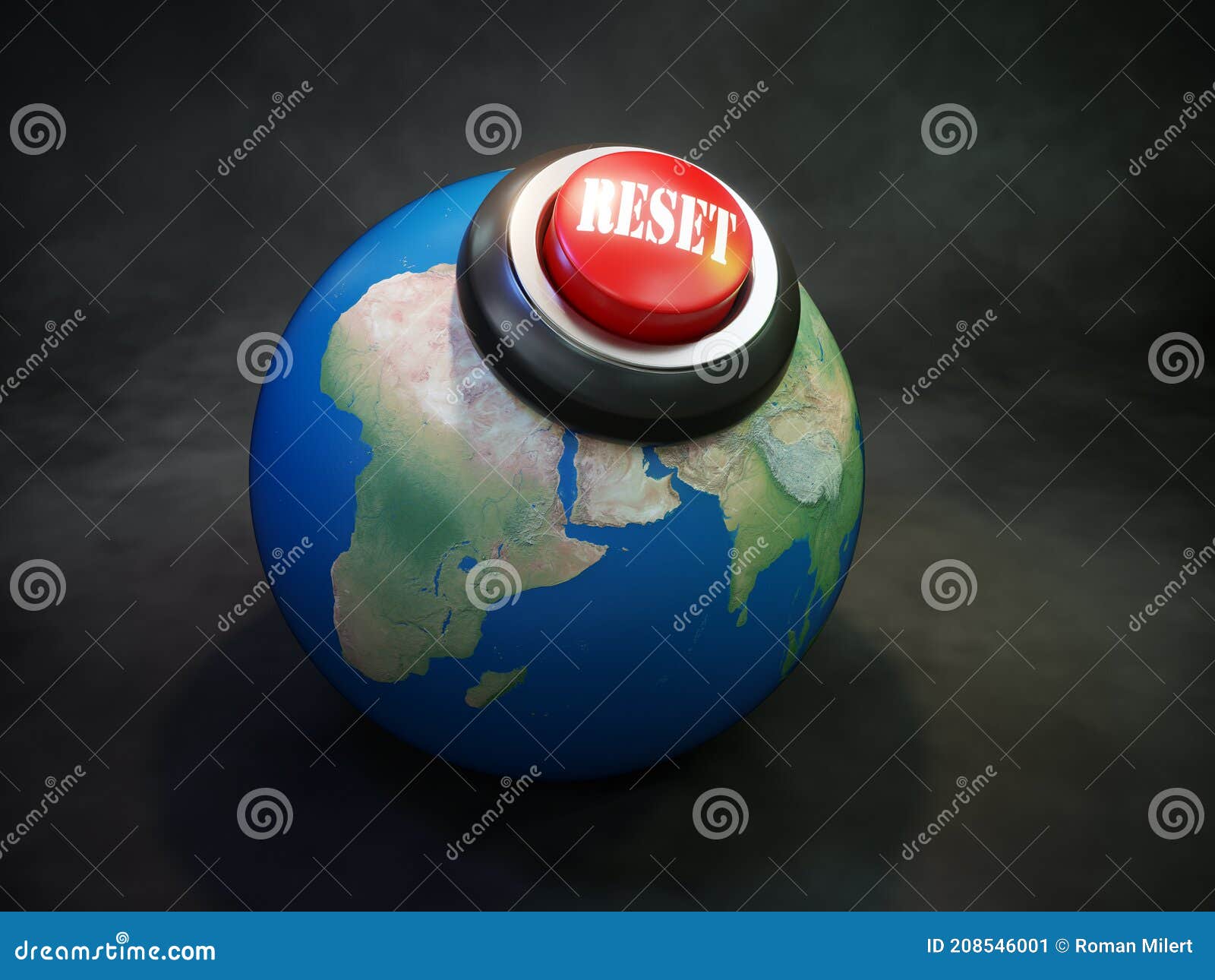 Global reset concept stock illustration. Illustration of concept ...