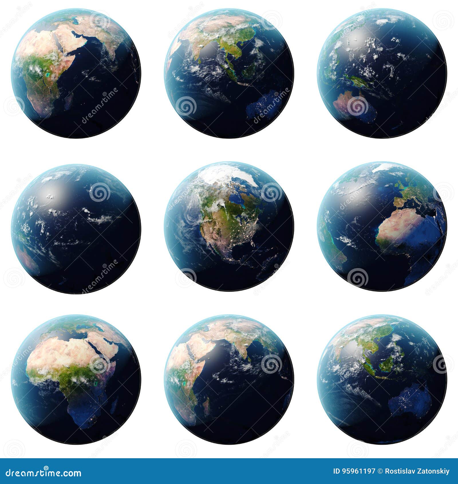 Earth Angles - Granite Icons Vector Illustration | CartoonDealer.com ...