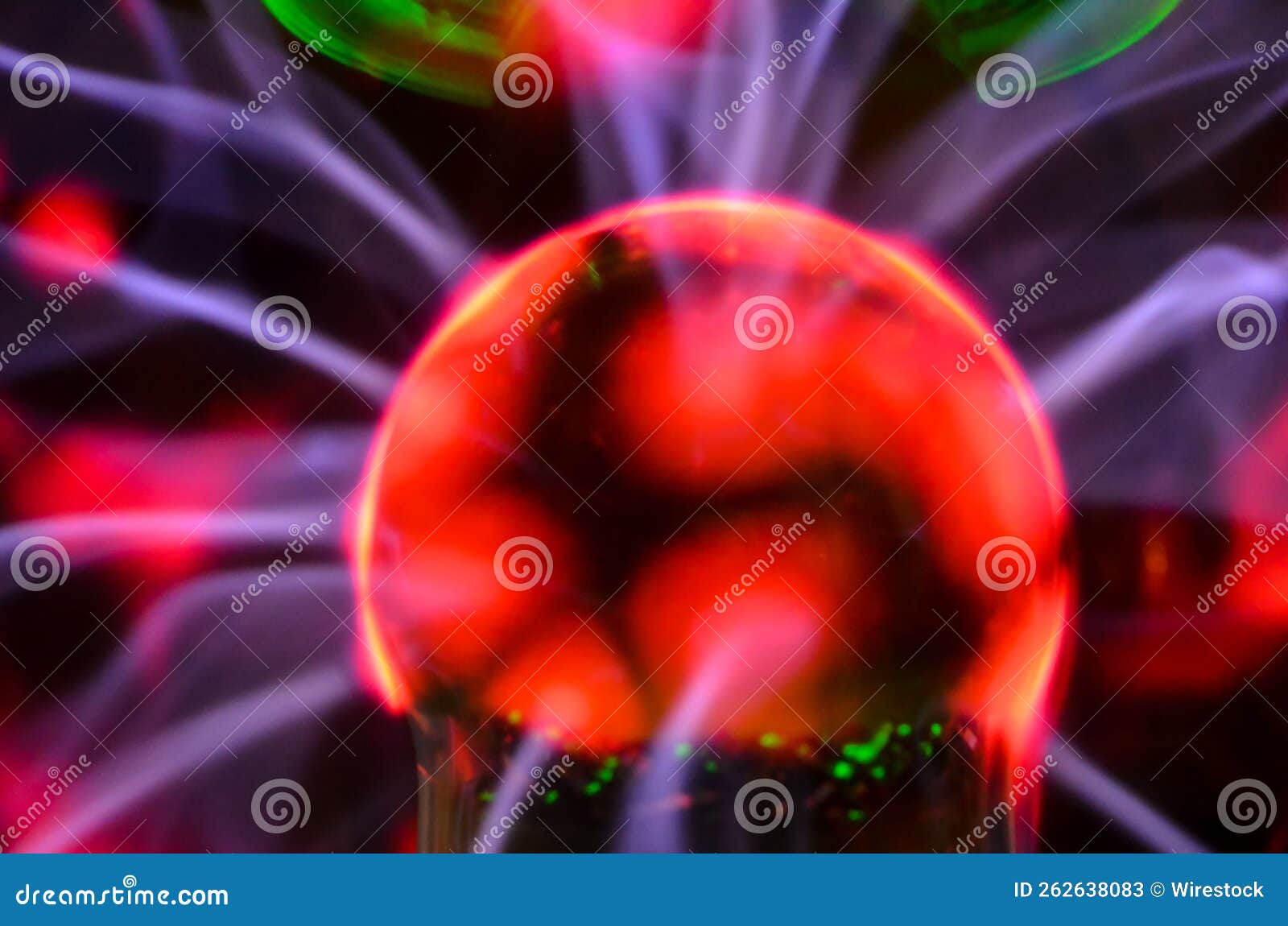 3D Rendering of Plasma Static Electricity on a Tesla Sphere Stock ...