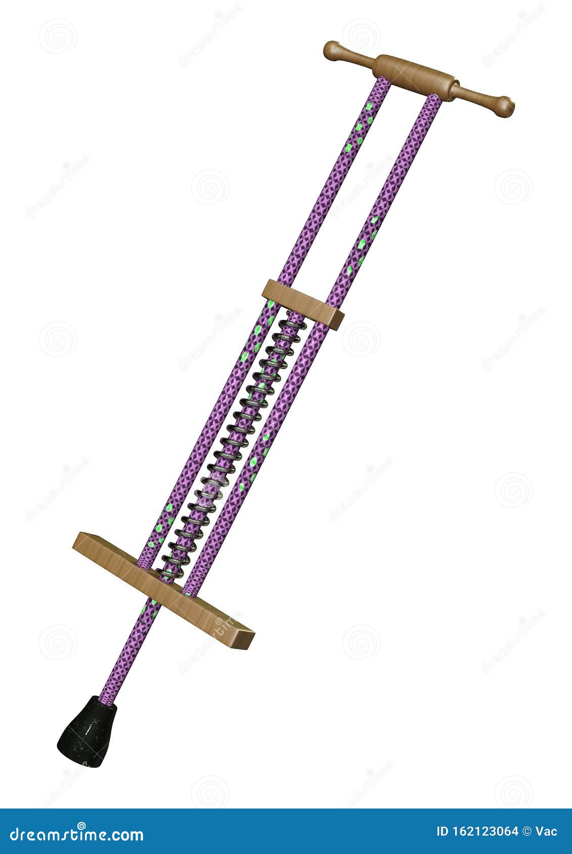 3D Rendering Pogo Stick on White Stock Illustration - Illustration of ...
