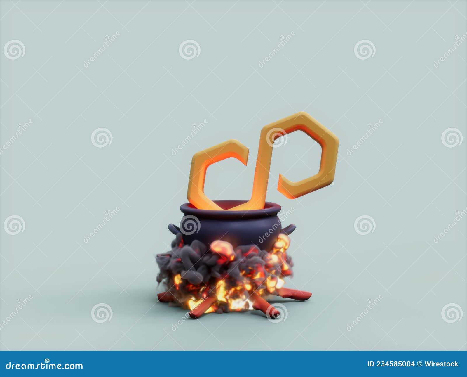 Polygon Fire Symbol Logo Design Vector Illustration | CartoonDealer.com ...