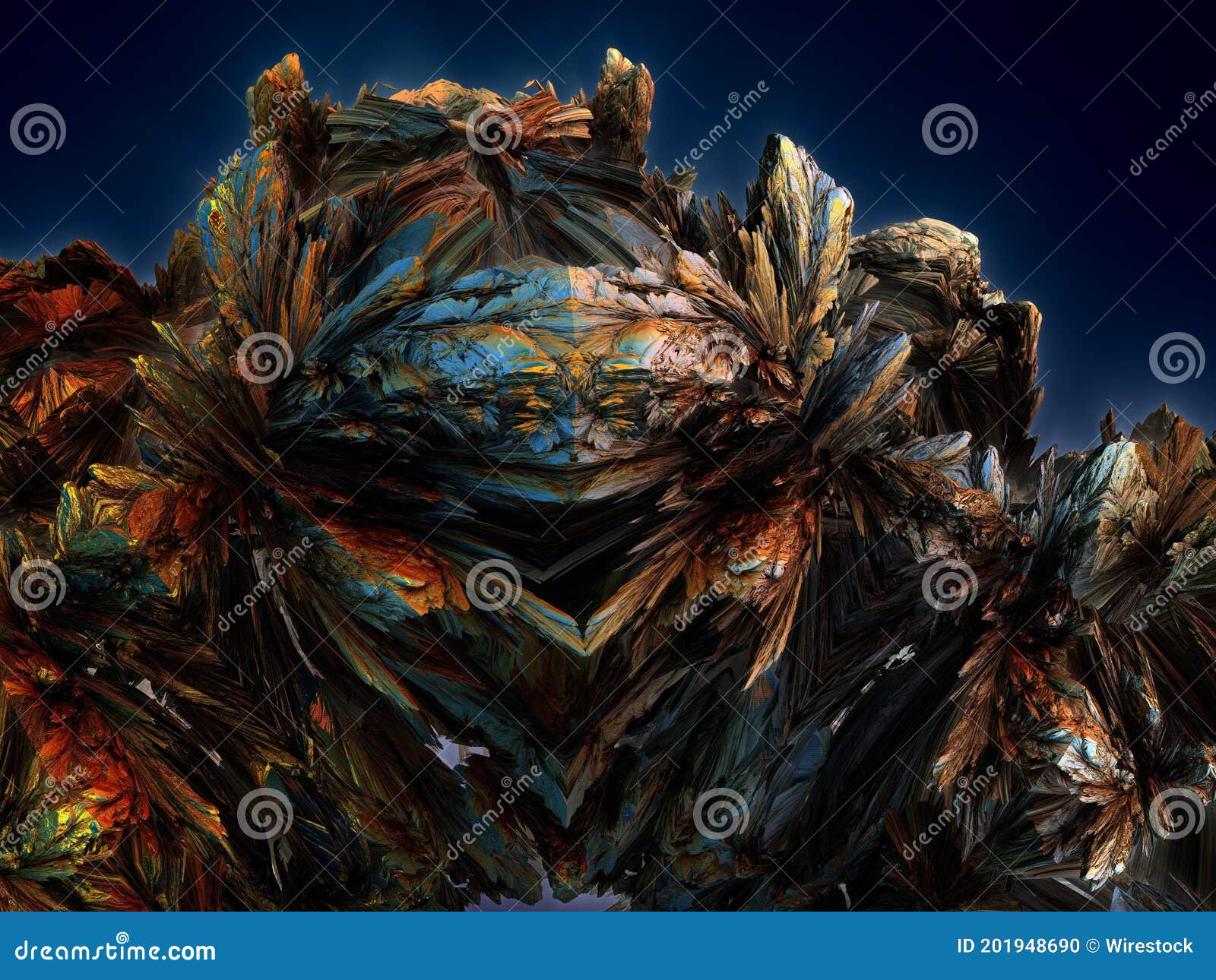 3D Rendering of a Portrait of a Gaming Character Bug Guardian Face ...