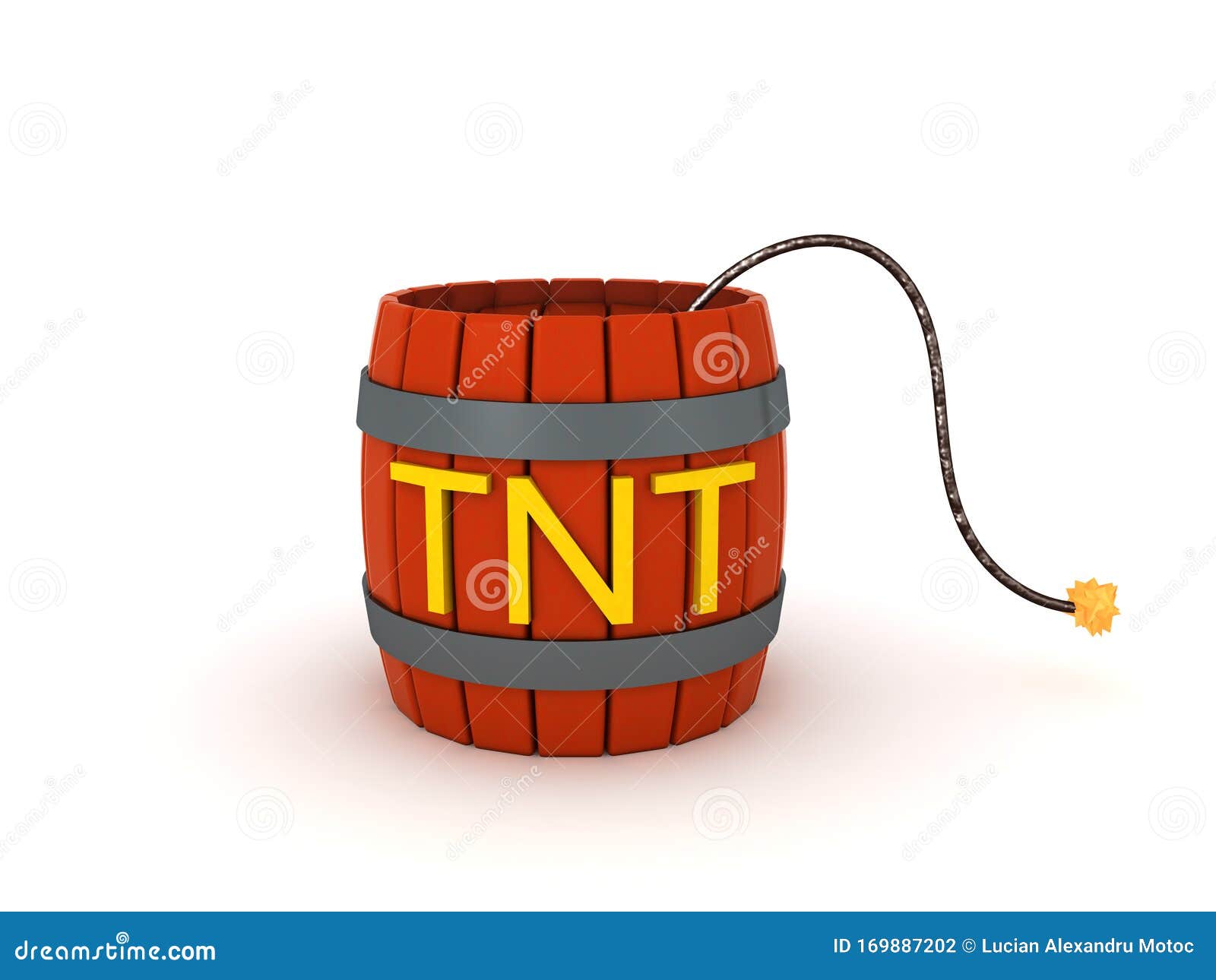 3D Rendering of Power Tnt Keg Stock Illustration - Illustration of ...