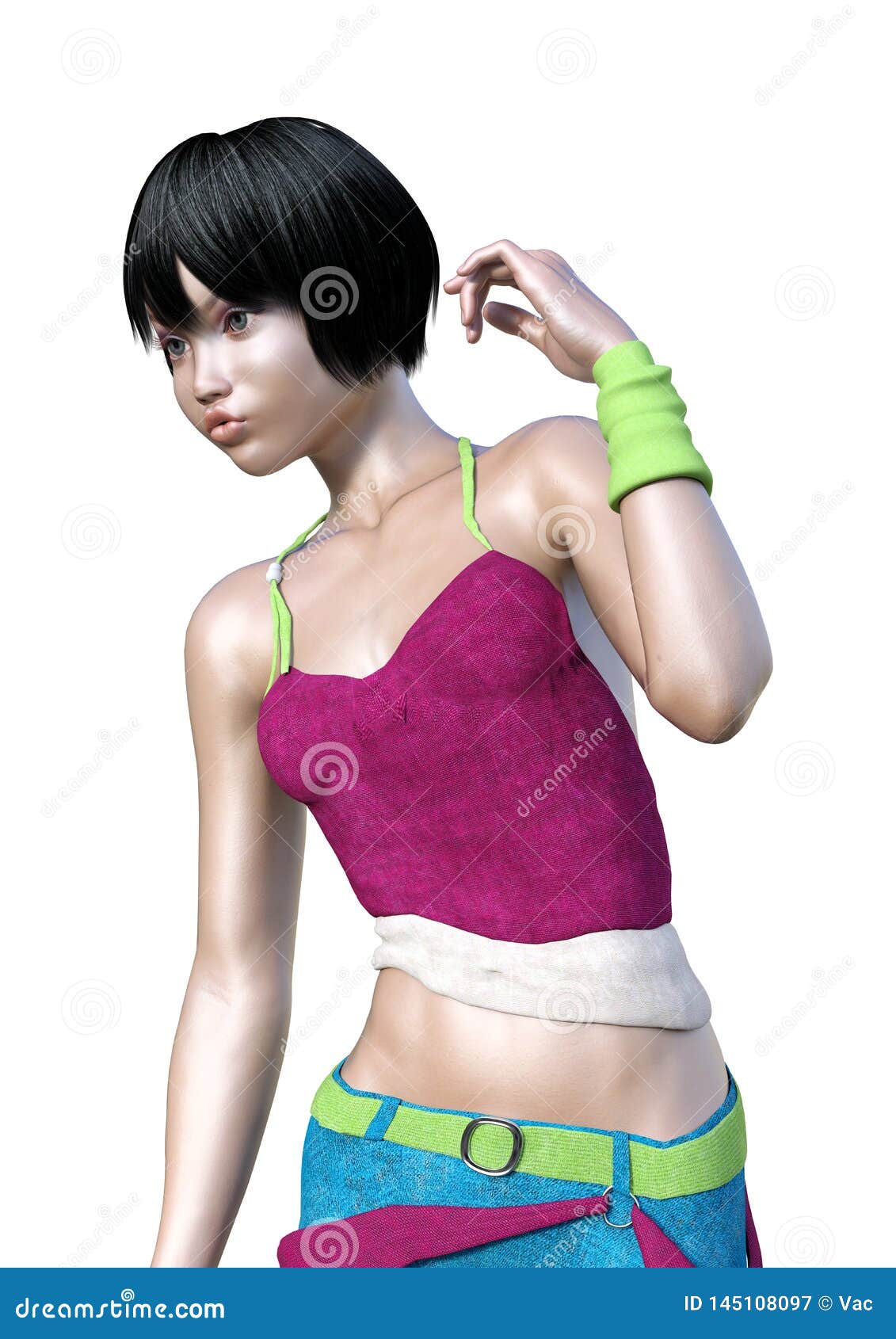 3D Rendering Teenager Girl on White Stock Illustration - Illustration ... 3D Rendering Teenager Girl on White Stock Illustration - Illustration ...
