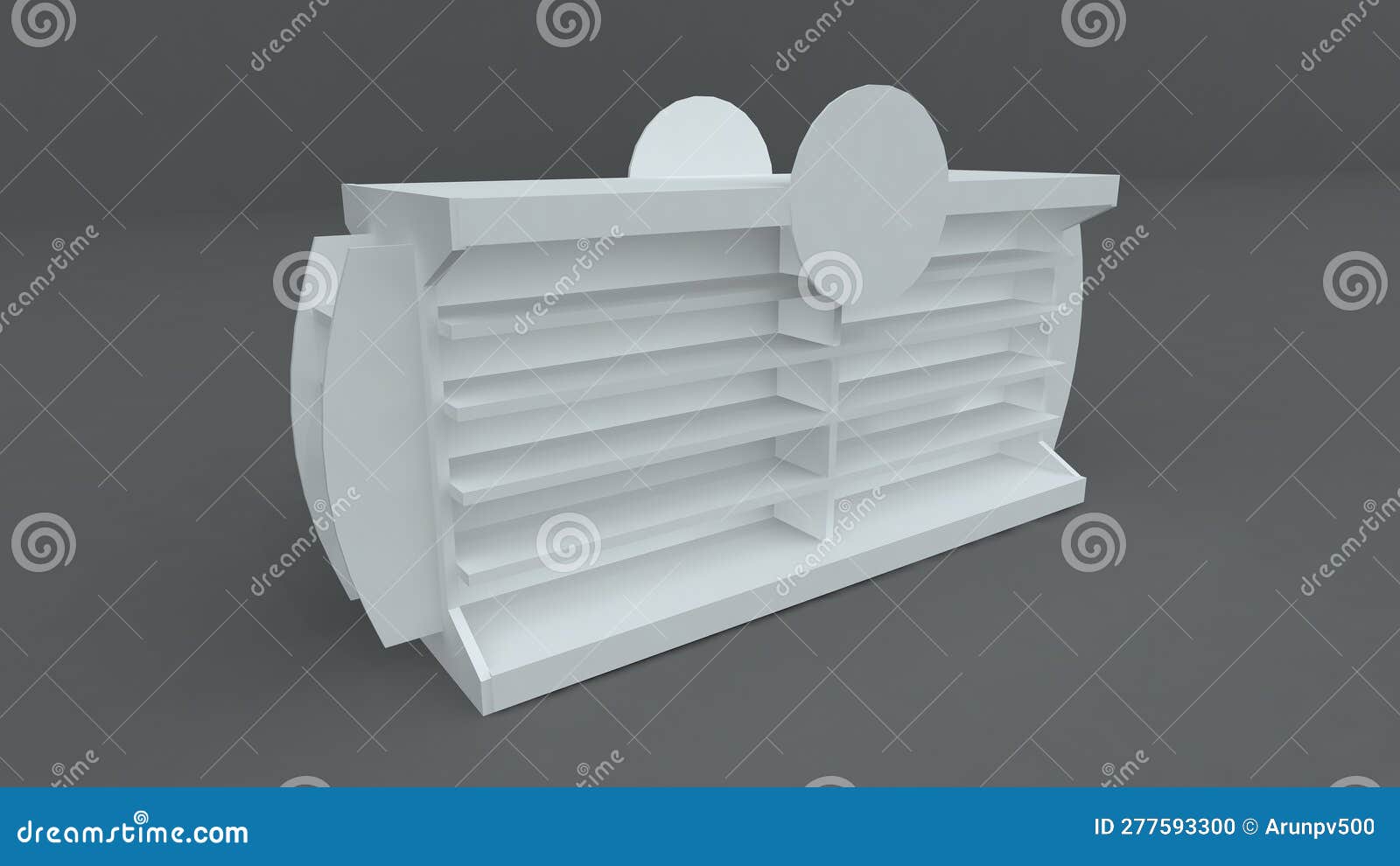 3d Rendering Product Display Stand Design Stock Illustration ...