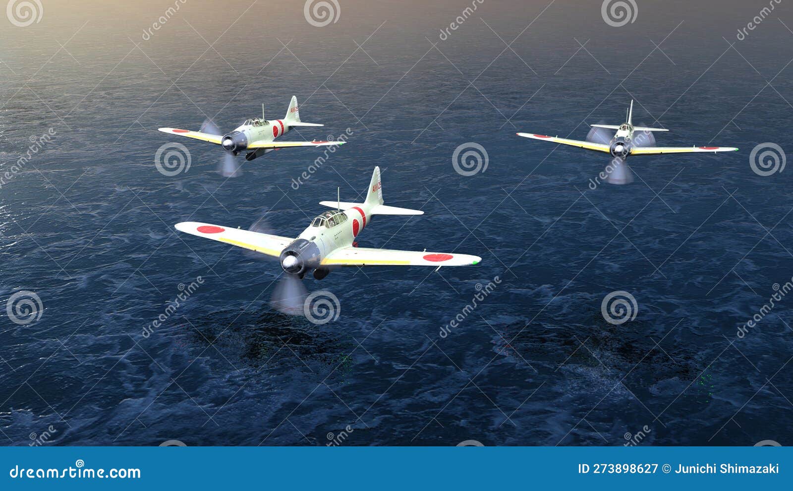 3D Rendering of the Propeller-driven Plane Stock Illustration ...