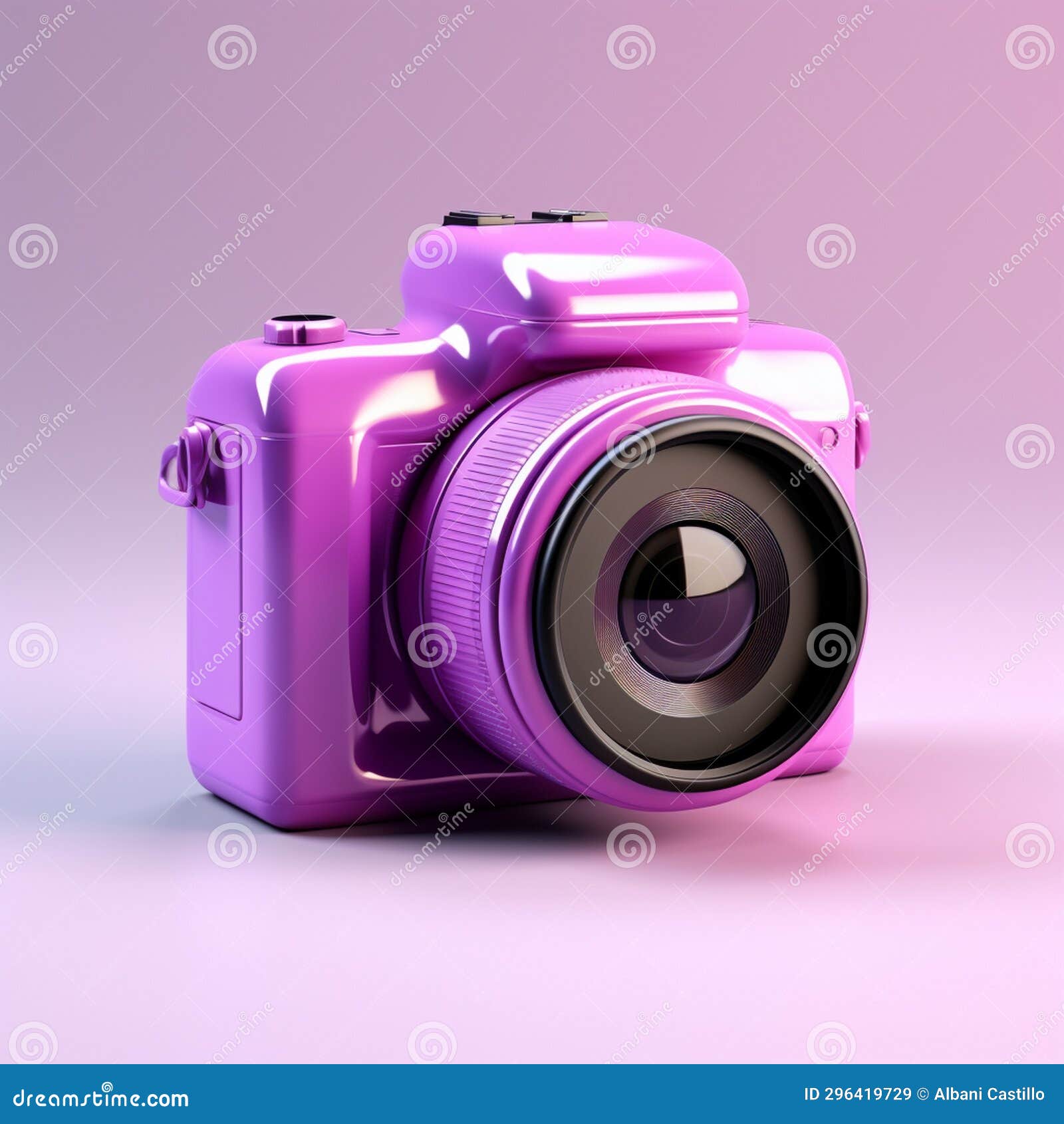Artificially Generated Purple Camera Stock Illustration - Illustration ...