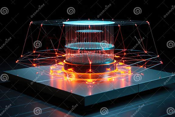 3d Rendering of a Quantum Radar System Stock Illustration ...