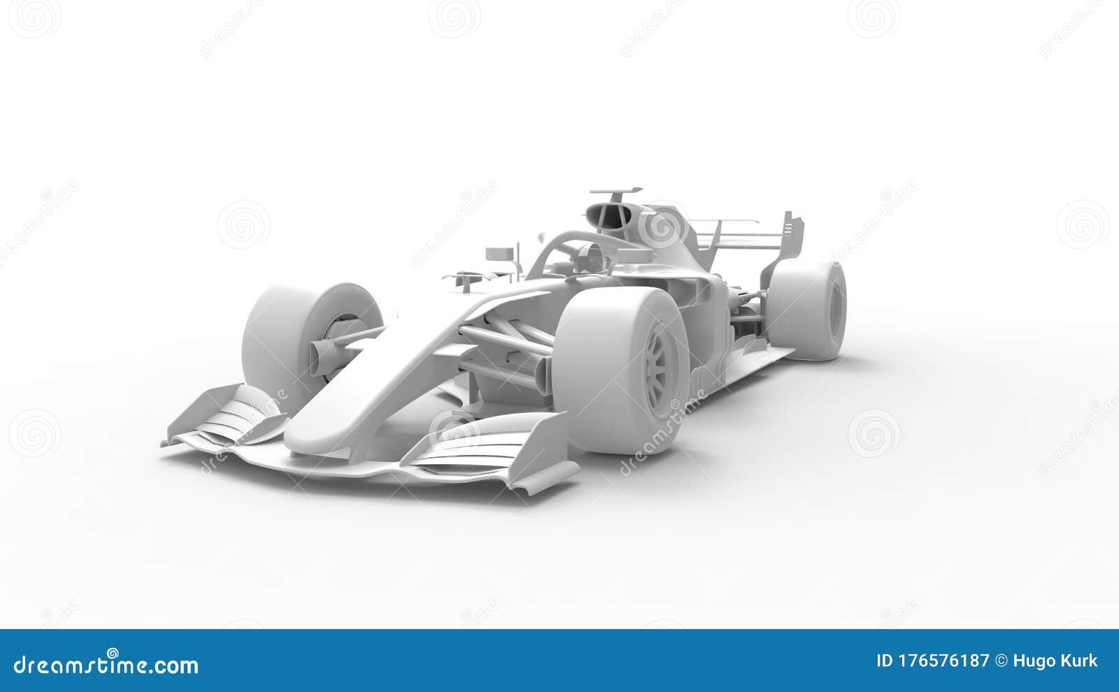 3D Rendering of a Race Car Aerodynamic High Speed Vehicle Model Stock ...