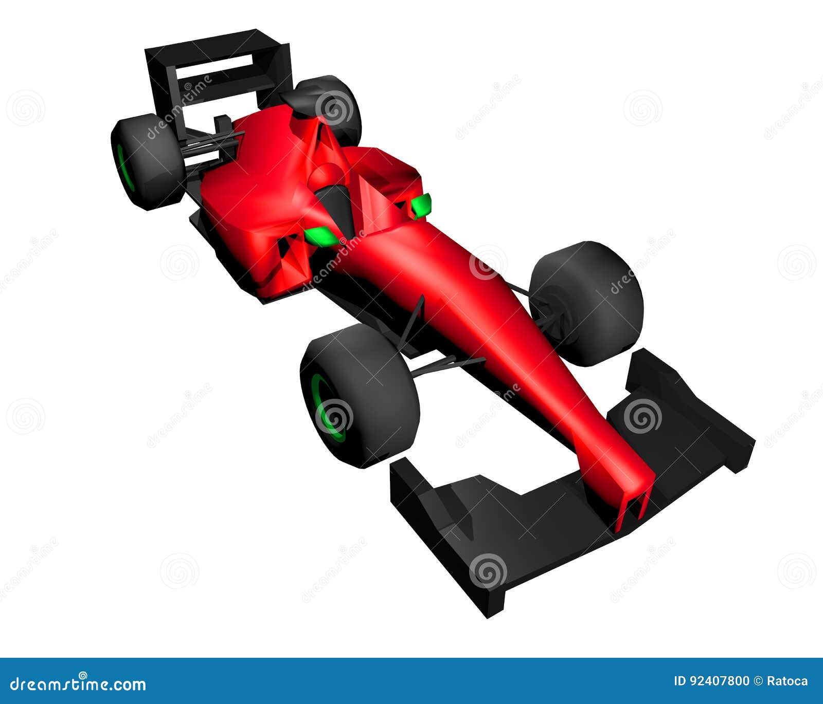 3D rendering racing car stock illustration. Illustration of white ...