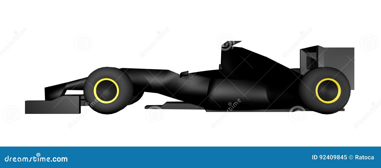 3D rendering racing car stock illustration. Illustration of fast - 92409845