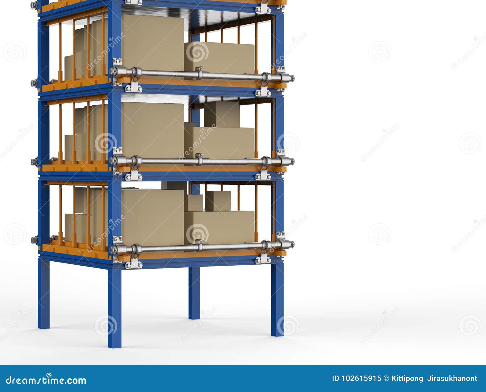 Racks Full Of Carton Boxes Royalty-Free Stock Photo | CartoonDealer.com ...