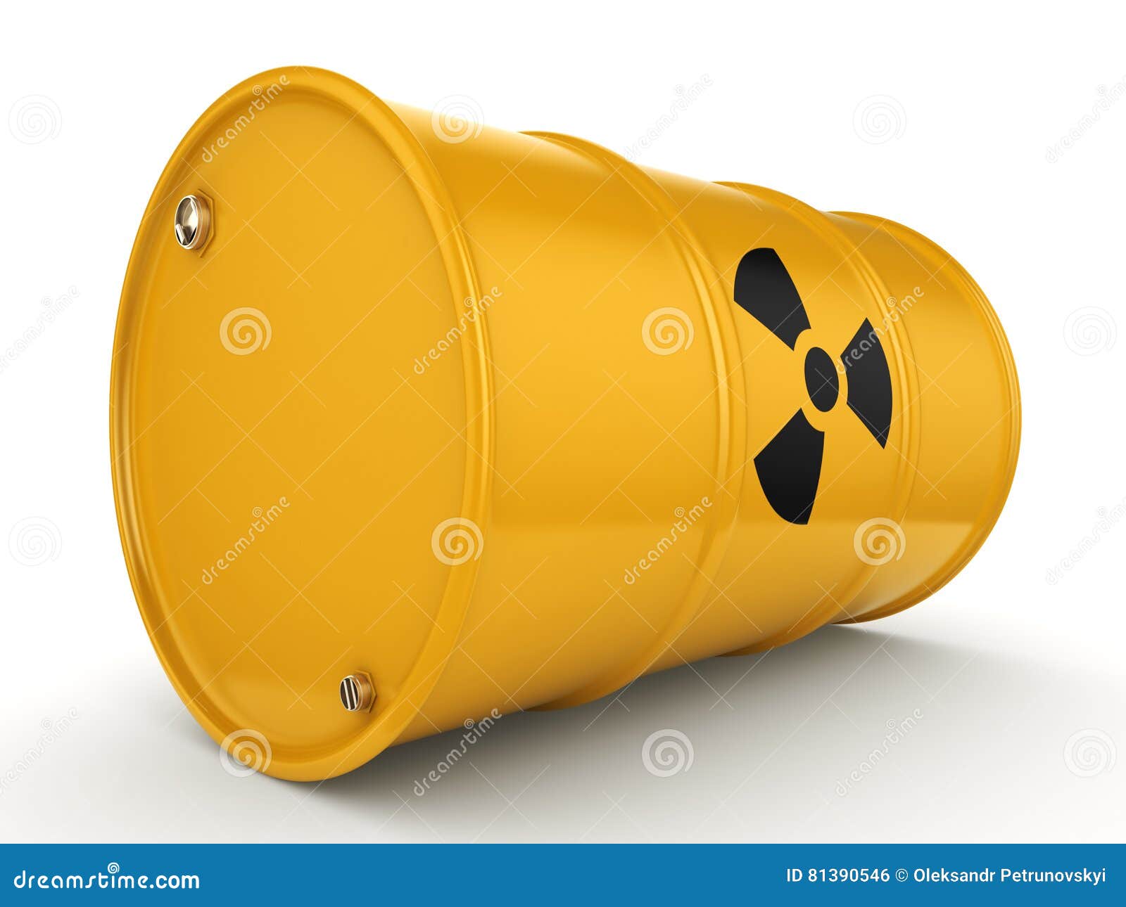 3D Rendering Radioactive Barrel Stock Illustration - Illustration of ...