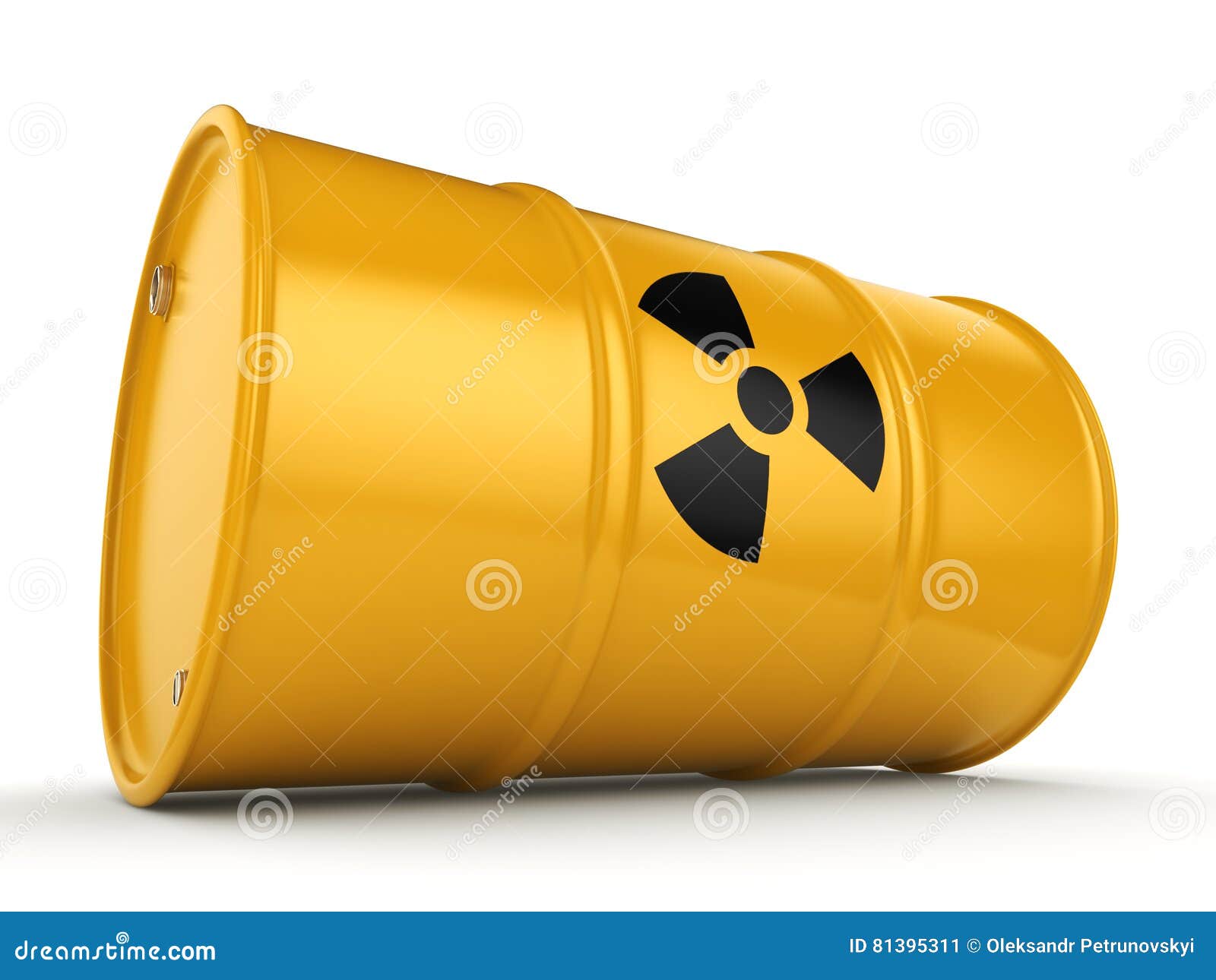 3D Rendering Radioactive Barrel Stock Illustration - Illustration of ...