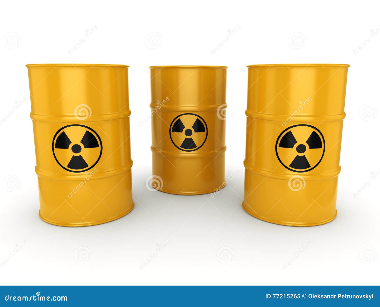 3D Rendering Radioactive Barrels Stock Illustration - Illustration of ...