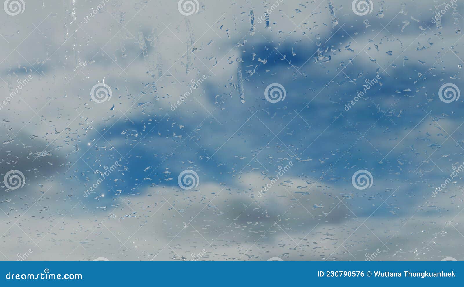 3D Rendering Raindrops on the Window Stock Photo - Image of liquid ...