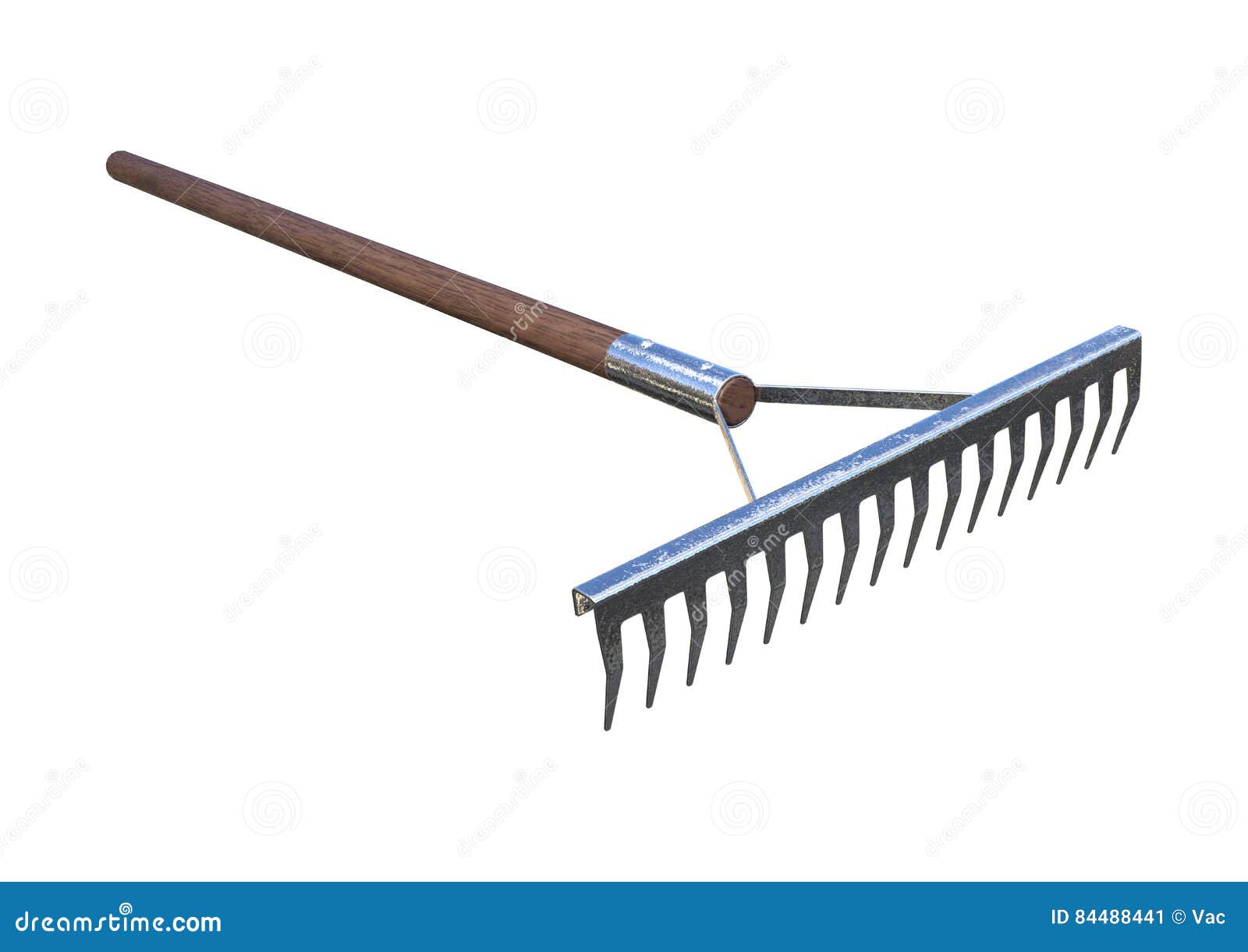 3D Rendering Rake on White stock illustration. Illustration of raking ...
