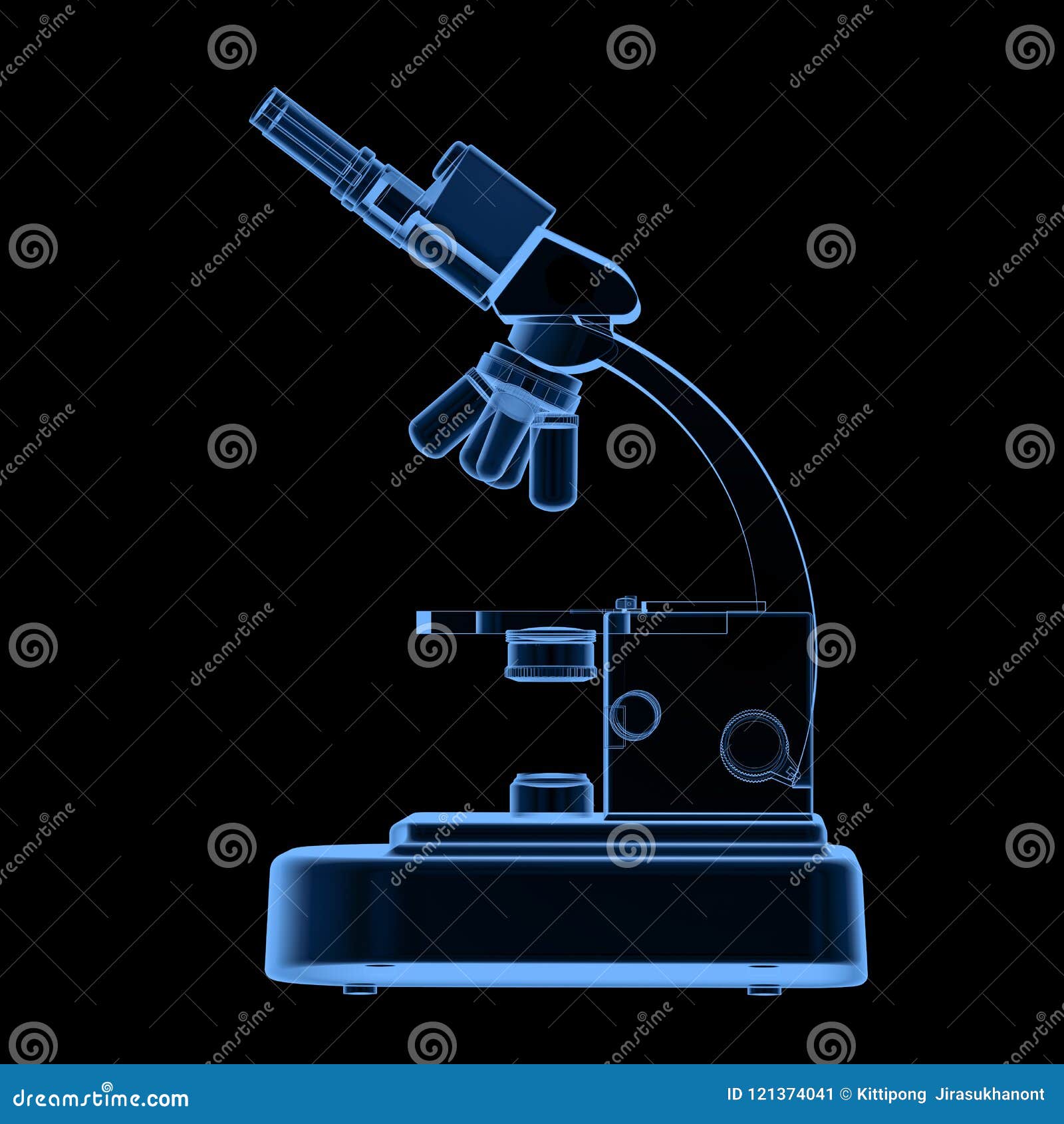 X Ray Microscope or Optical Instrument Stock Illustration ...