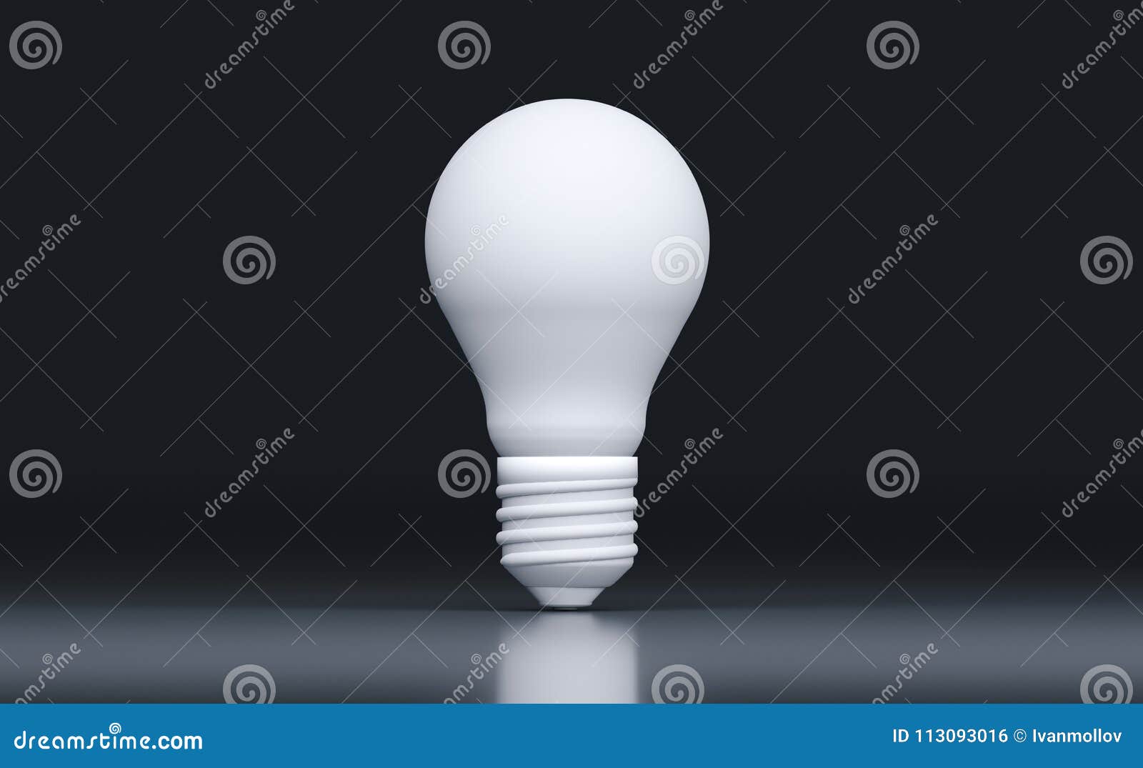 Realistic Classic Light Bulb Stock Illustration - Illustration of ...