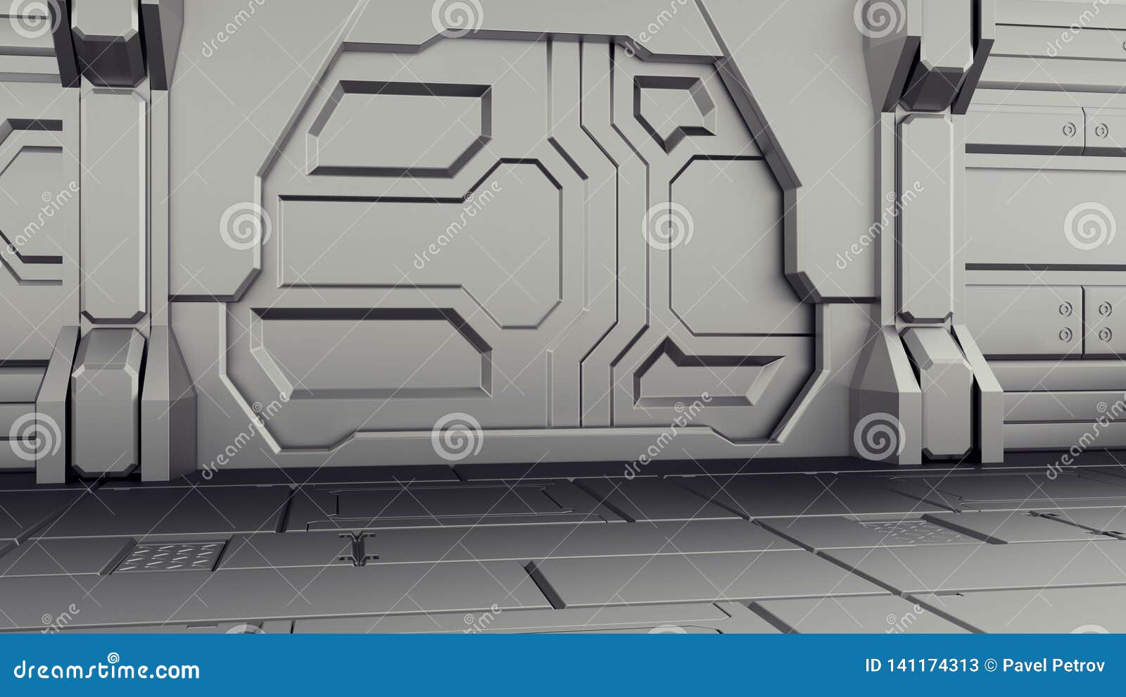 3D Rendering of Realistic Sci-fi Spaceship Closed Door Hangar Stock ... 3D Rendering of Realistic Sci-fi Spaceship Closed Door Hangar Stock ...