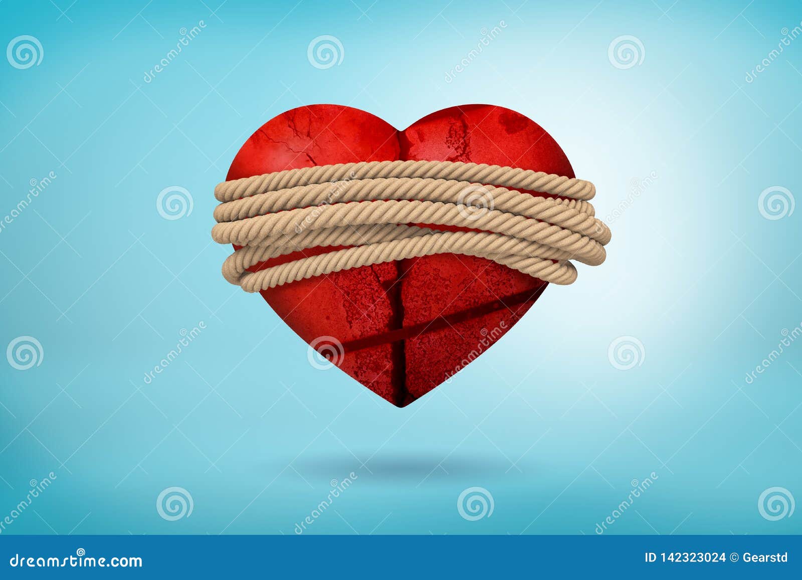 3d Rendering Of A Rope Tied In A Lasso And Flying On A White Background ...