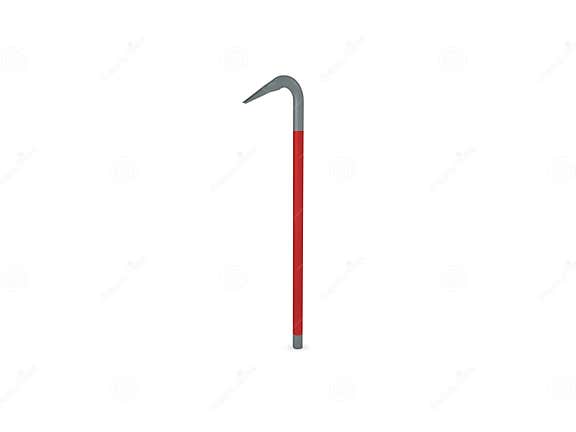 3D Rendering of a Red Crowbar Stock Illustration - Illustration of ...