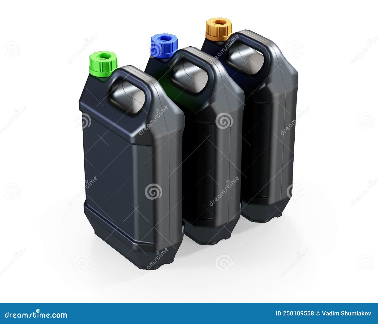 3D Rendering of a Red Jerry Can Isolated Stock Illustration ...