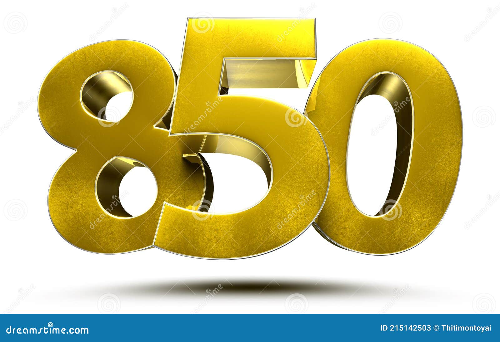Number 850. stock illustration. Illustration of cumulative - 215142503