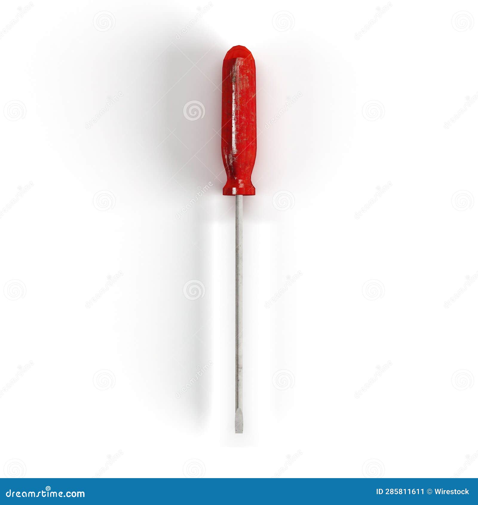 3d Rendering of a Red Screwdriver Isolated on a White Background Stock ...