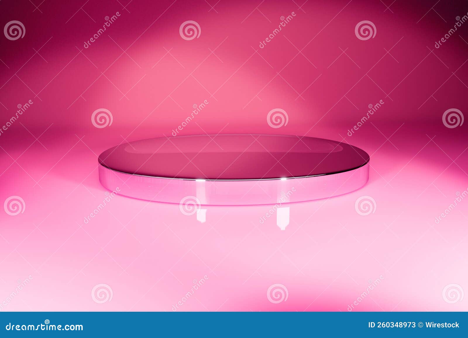 3D Rendering of a Reflective Stage with Pink Lights - Great for ...