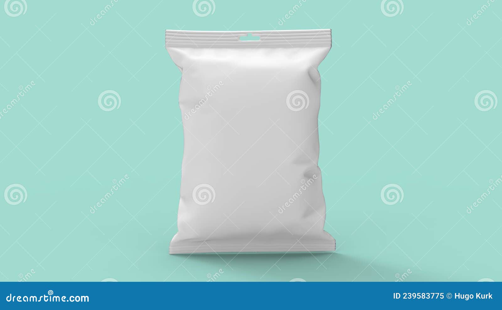 3D Rendering of a Renderd Concept Model Plastic Wrap Hanging Sack ...