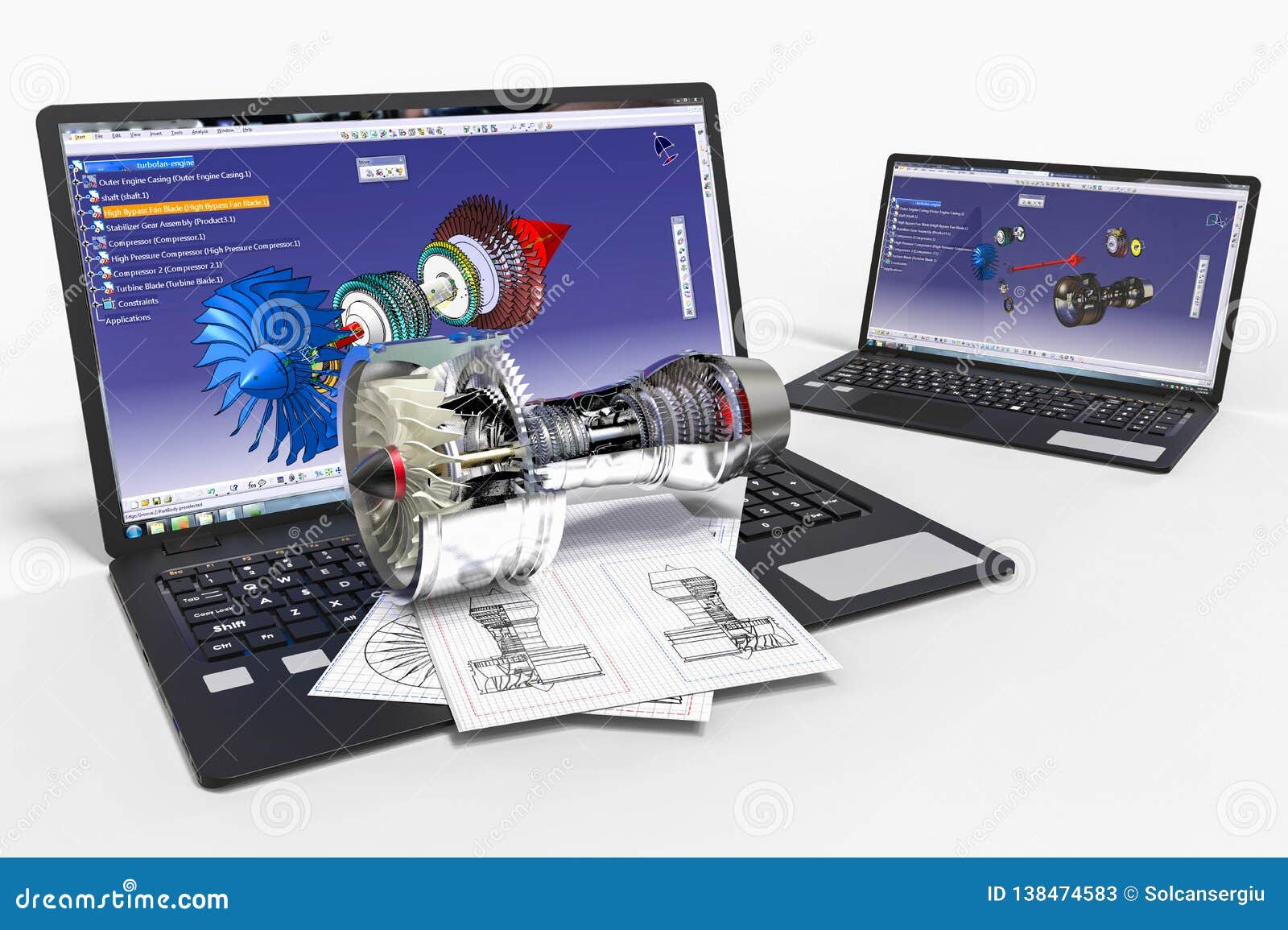3D Rendering Representing A Computer Aided Design Of A Human Skeleton ...