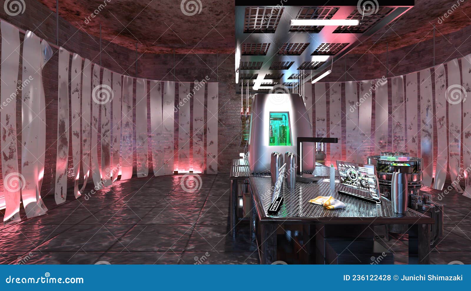 3D Rendering of the Research Establishment Stock Illustration ...