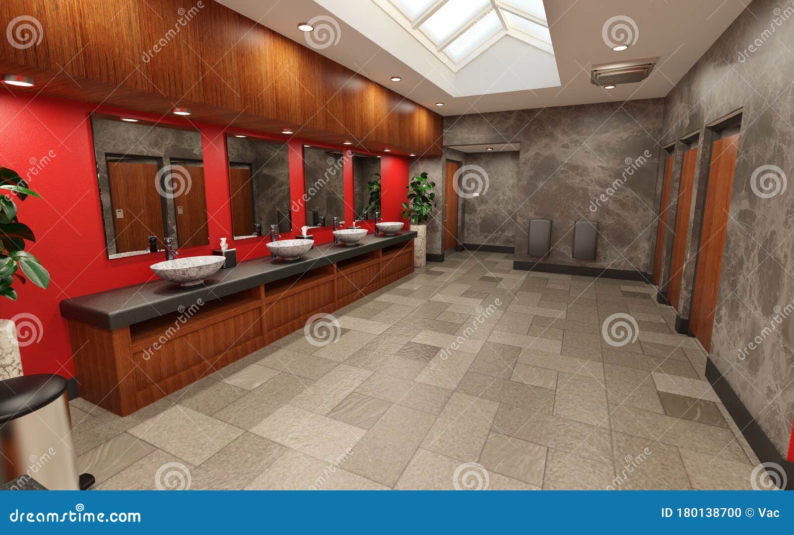 Men Restroom Interior View Stock Photo | CartoonDealer.com #8131728