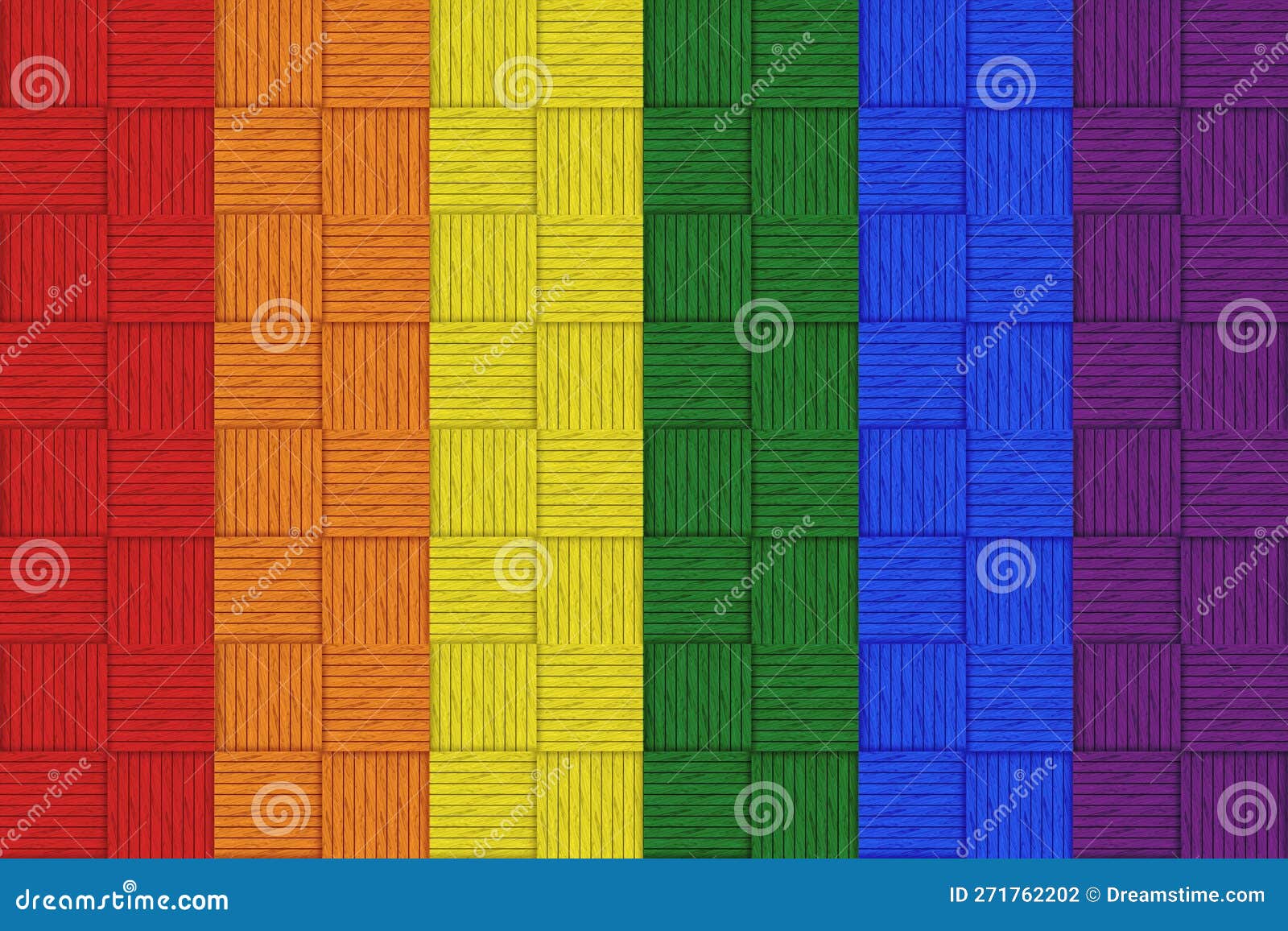 3d Rendering. Retro Lgbt Rainbow Mosaic Color Style Square Tile Pattern ...