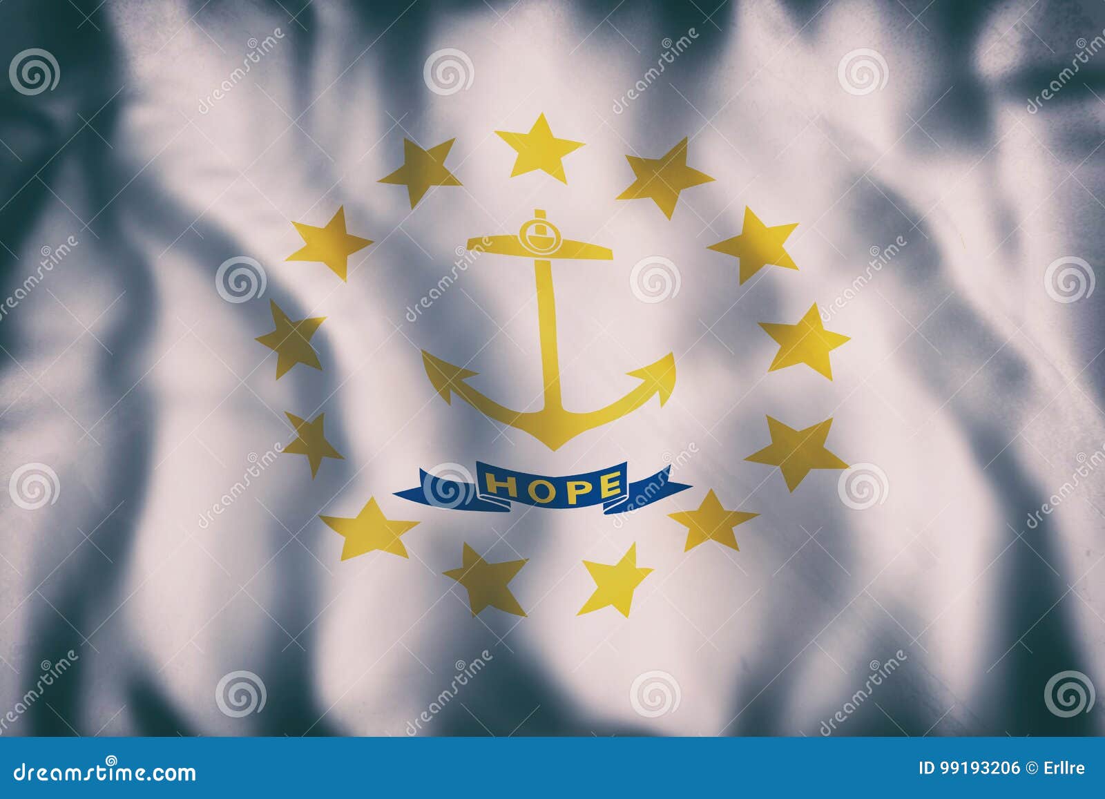 Rhode Island State flag stock illustration. Illustration of emblem ...