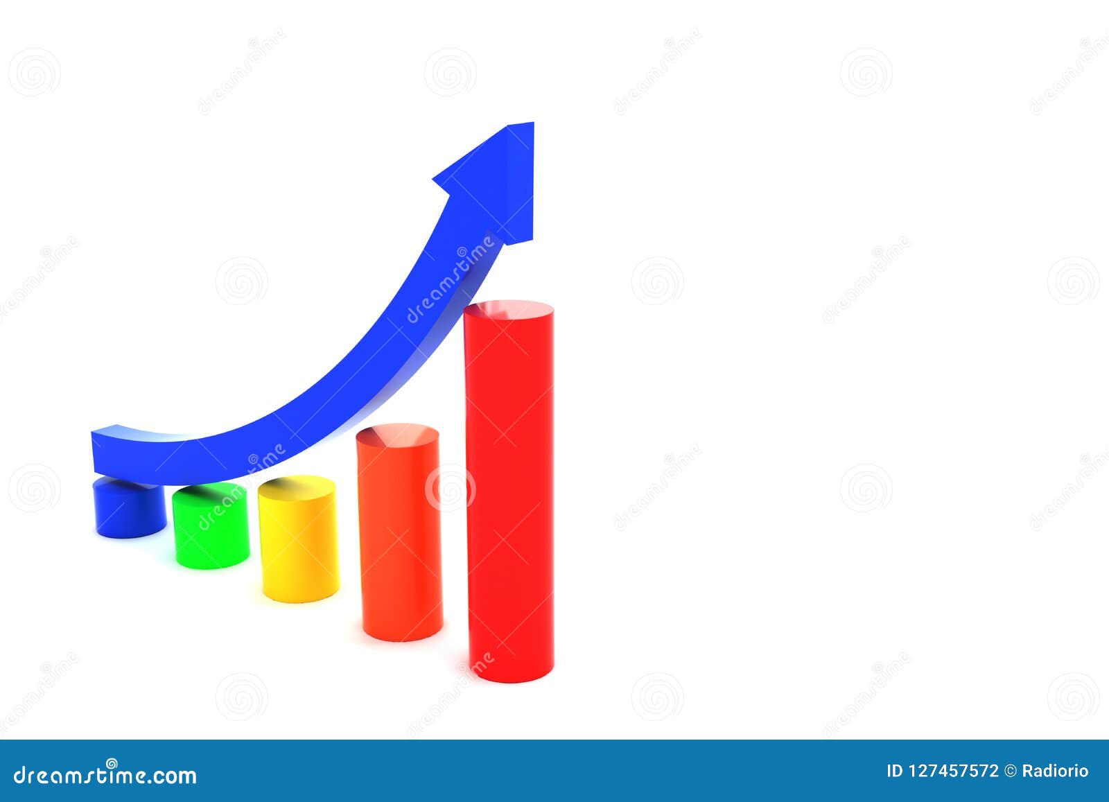 Rising curve stock illustration. Illustration of graph - 127457572