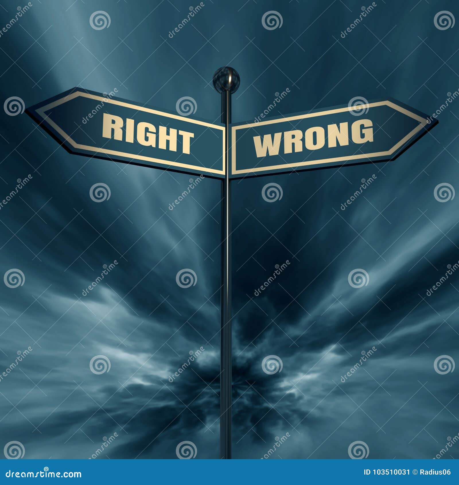 Road arrow sign stock illustration. Illustration of problems - 103510031