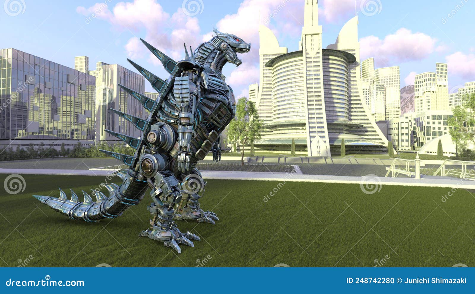 3D Rendering of a Robot Monster Stock Illustration - Illustration of ...