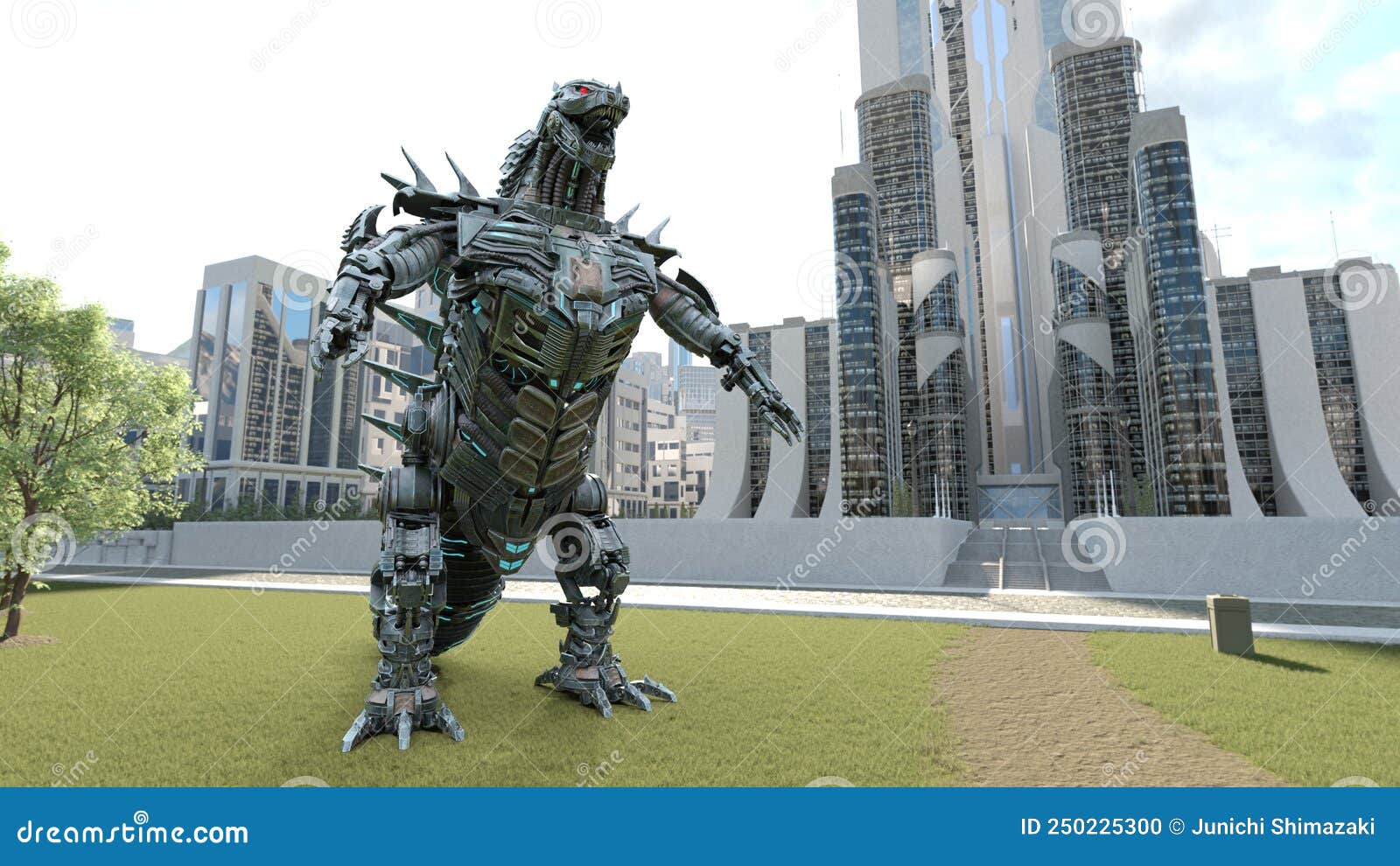 3D Rendering of a Robot Monster Stock Illustration - Illustration of ...