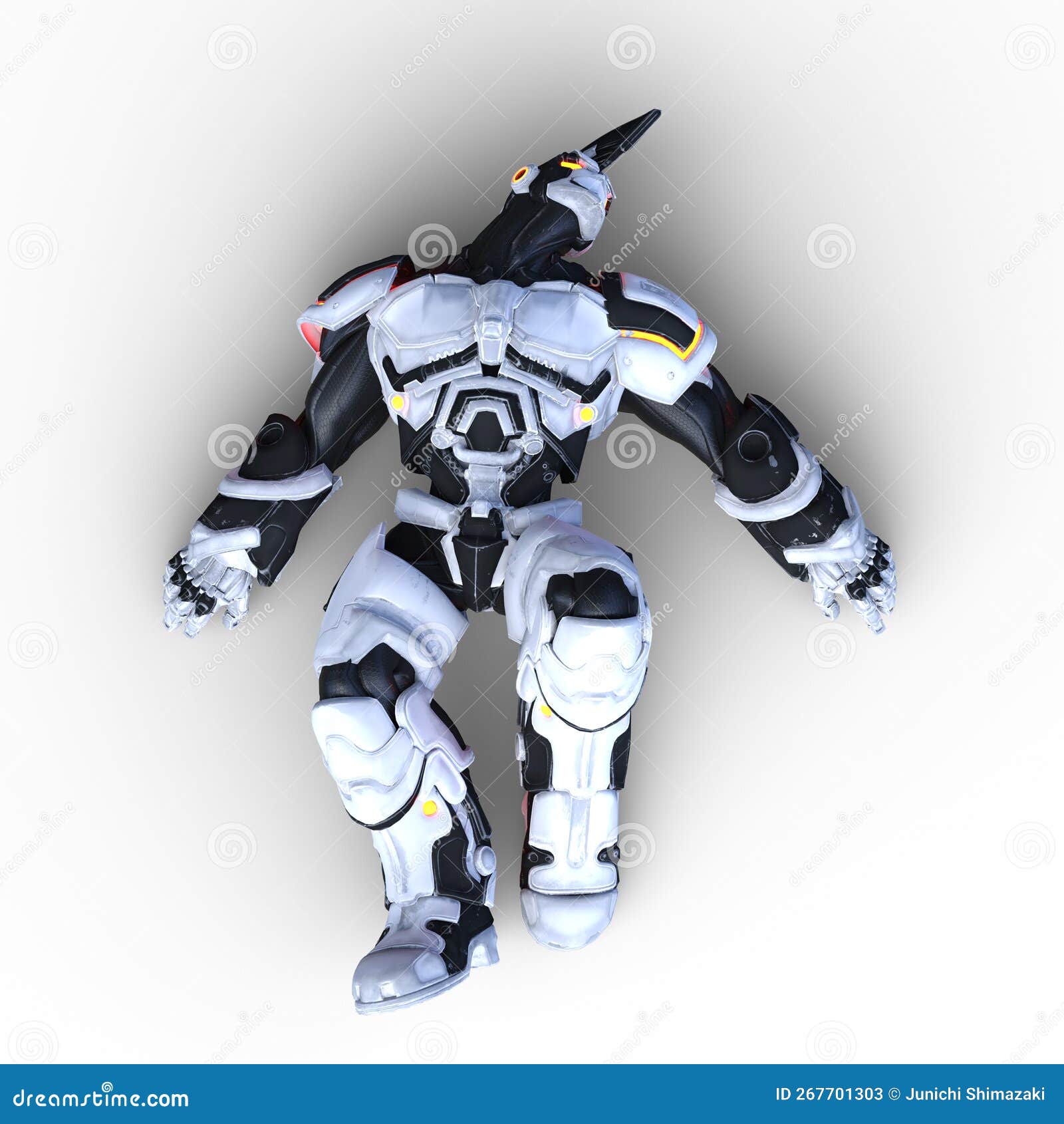 3D Rendering of a Robot Monster Stock Illustration - Illustration of ...