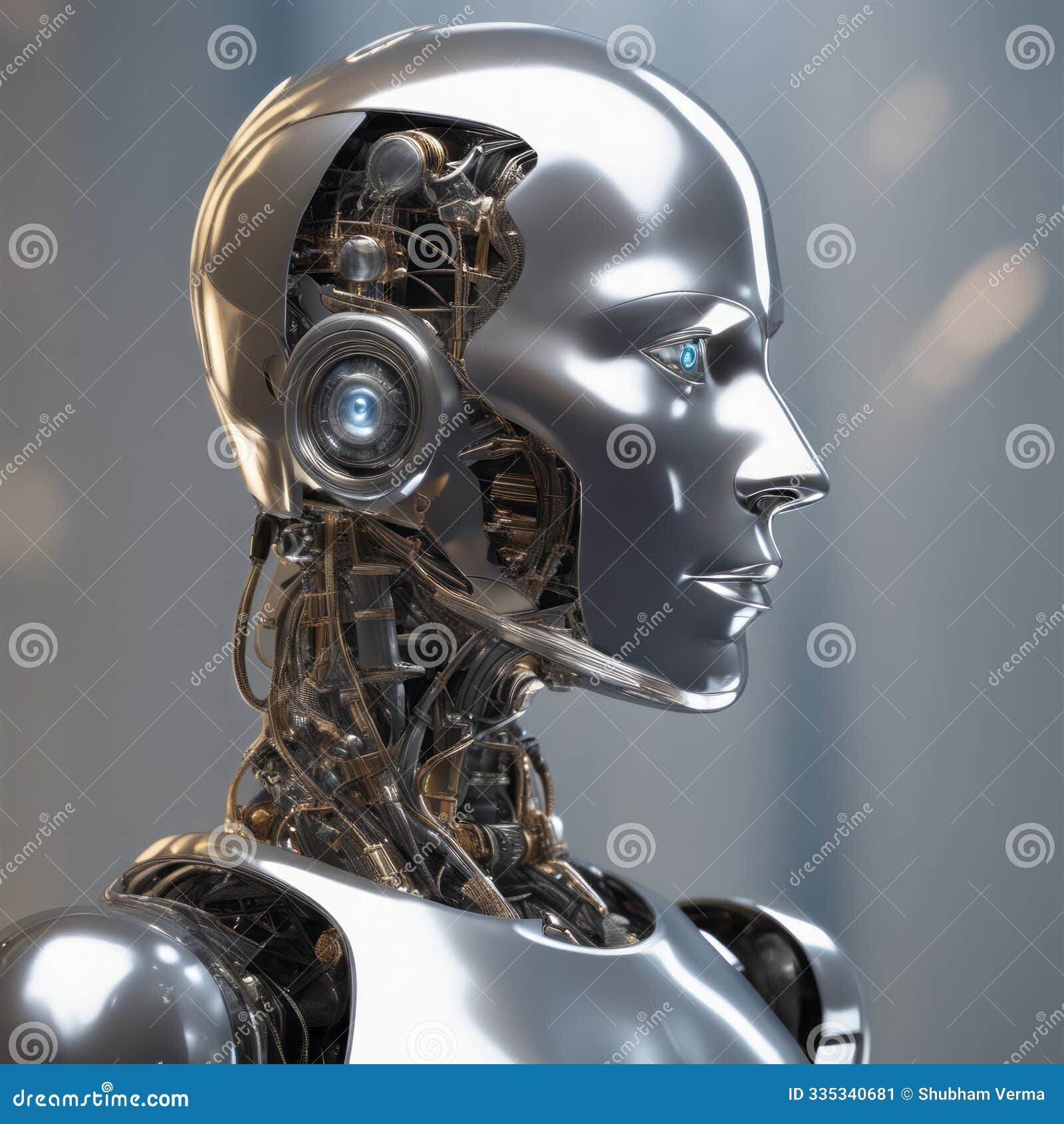 3d Rendering of Robot or Oid Robot with Artificial Intelligence 3d ...