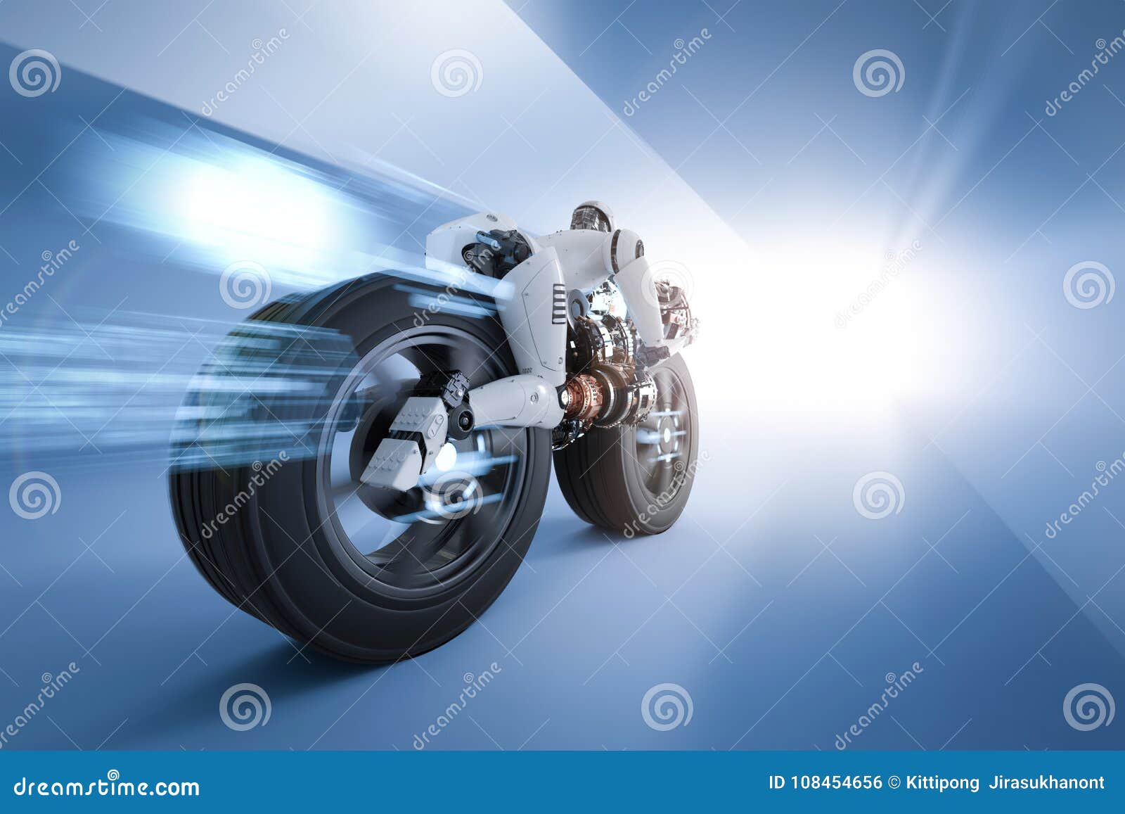 Robot speed move stock illustration. Illustration of drive - 108454656