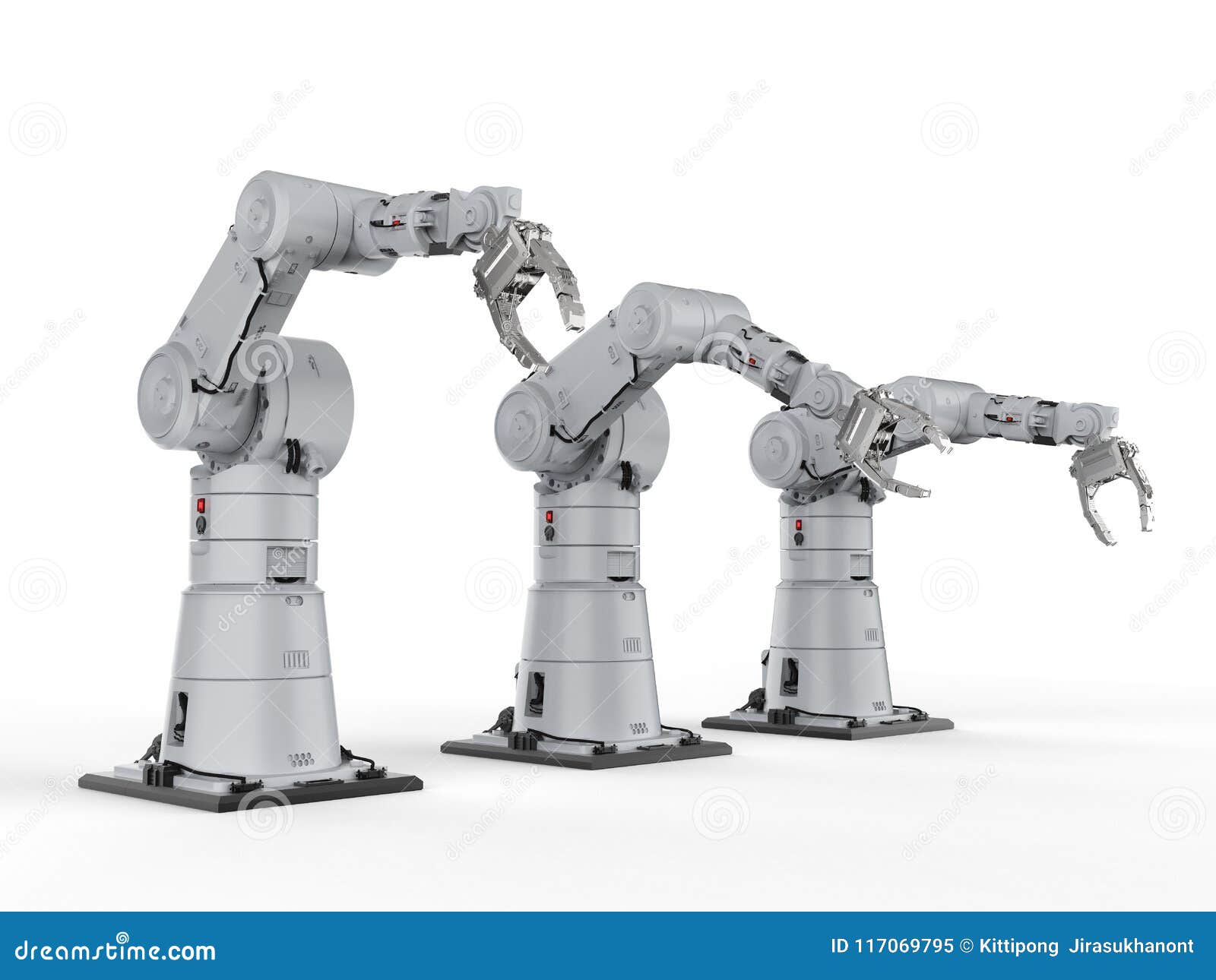 Robotic arm or robot hand stock illustration. Illustration of ...