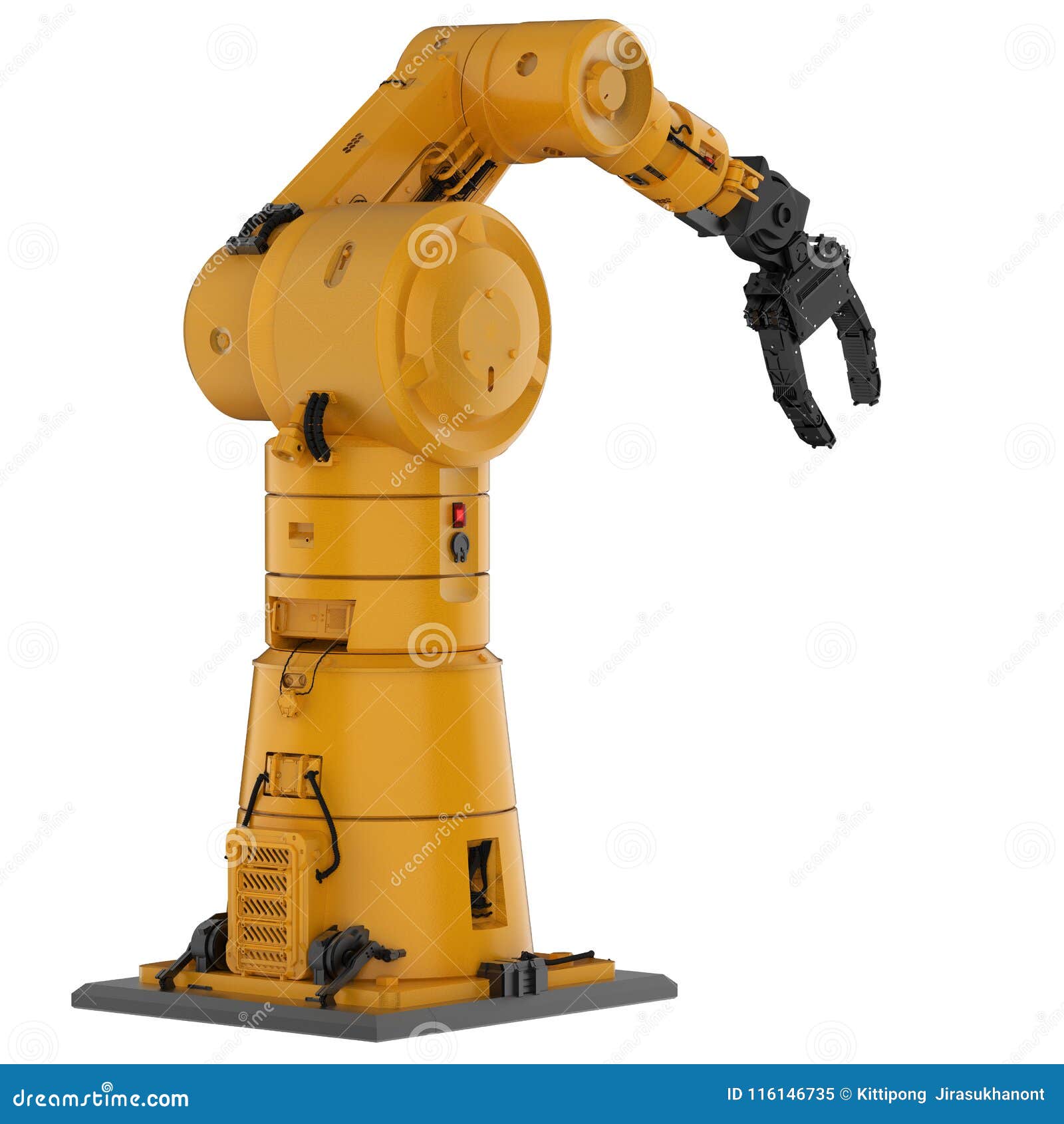 Robotic arm or robot hand stock illustration. Illustration of ... Robotic arm or robot hand stock illustration. Illustration of ...