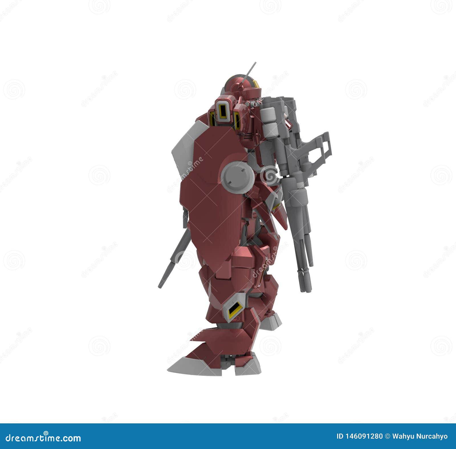 3d rendering of mecha editorial image. Illustration of futuristic ...