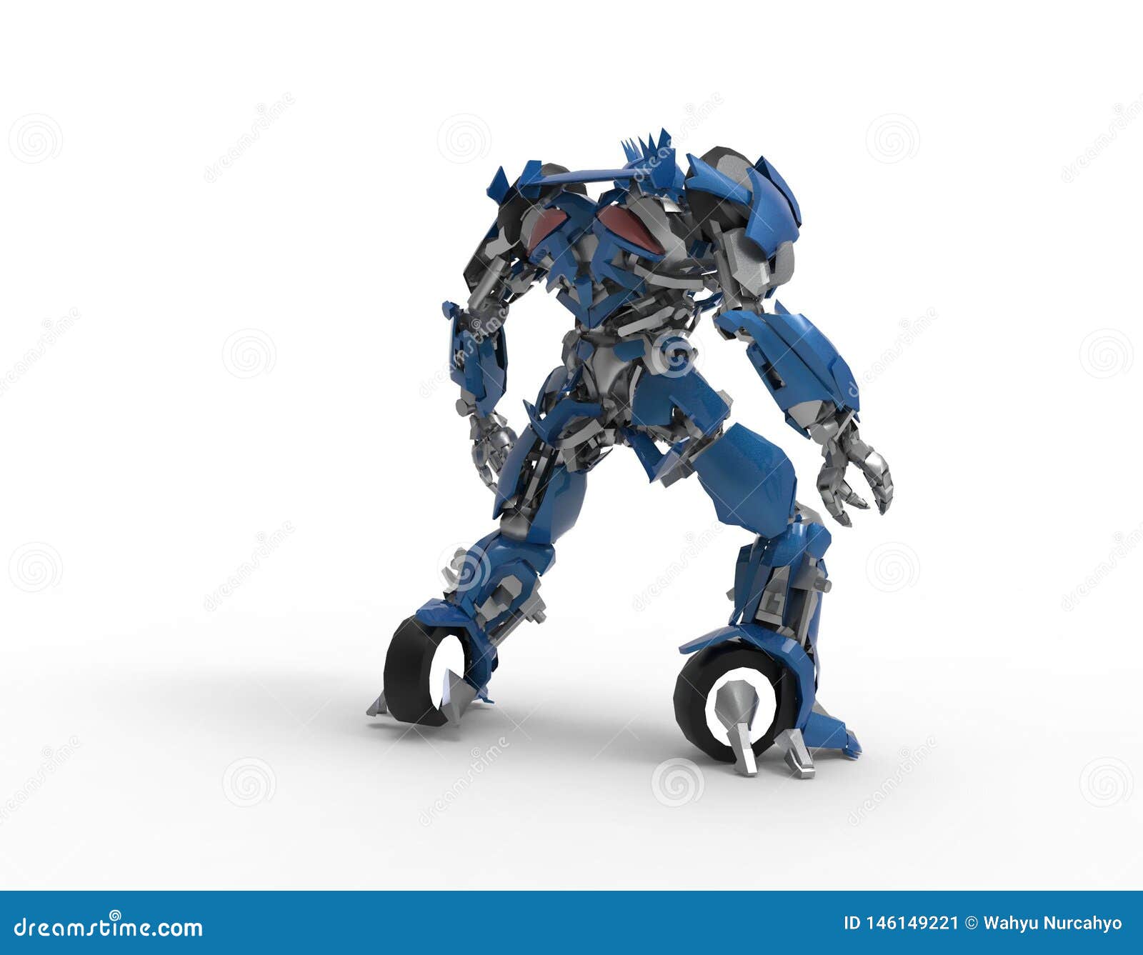 3d rendering of mecha editorial photo. Illustration of guard - 146149221